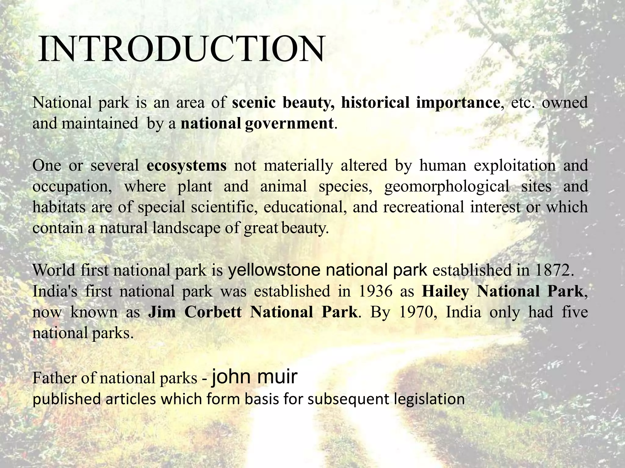 National parks of india | PPTX