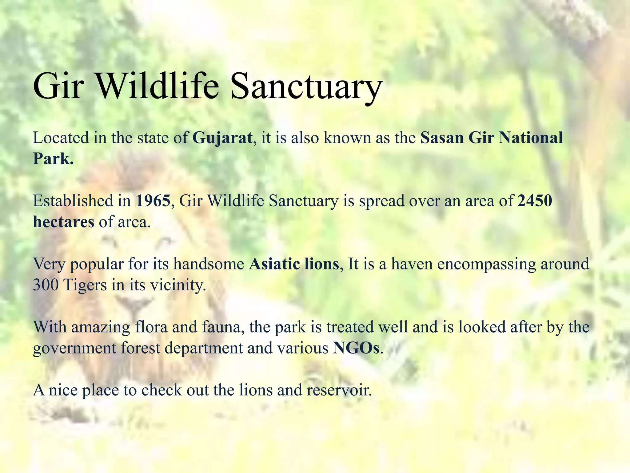 National parks of india ppt | PPTX