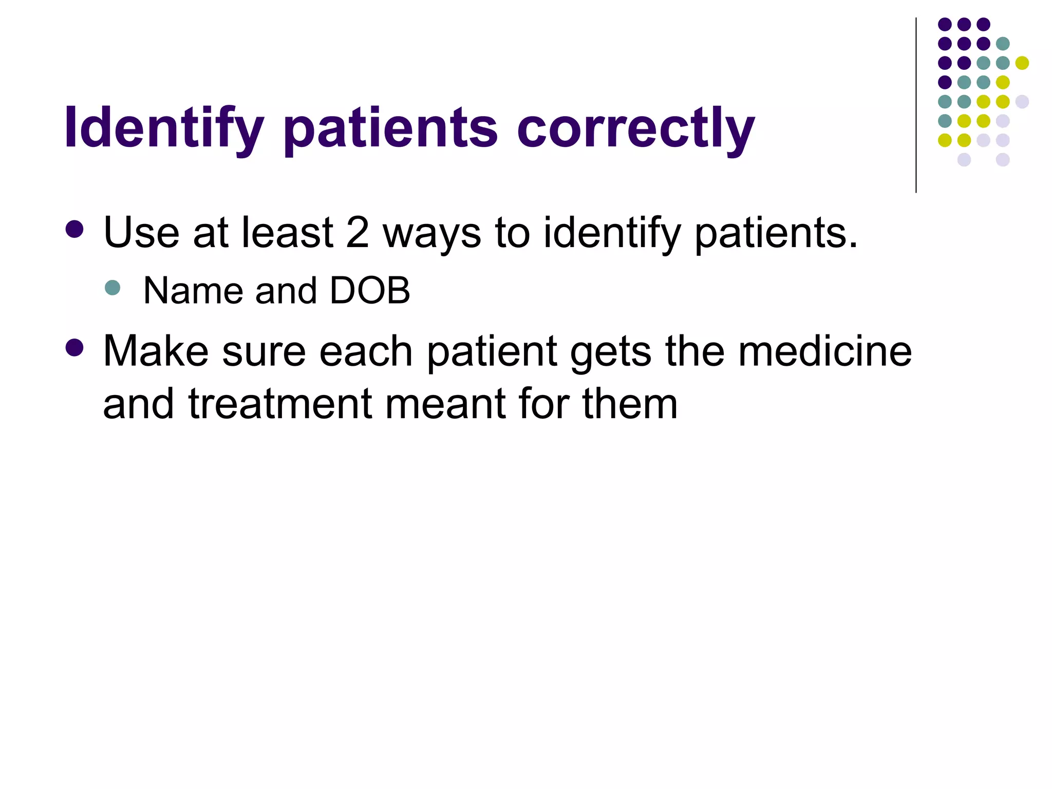 National Patient Safety Goals And Infection Control | PPT