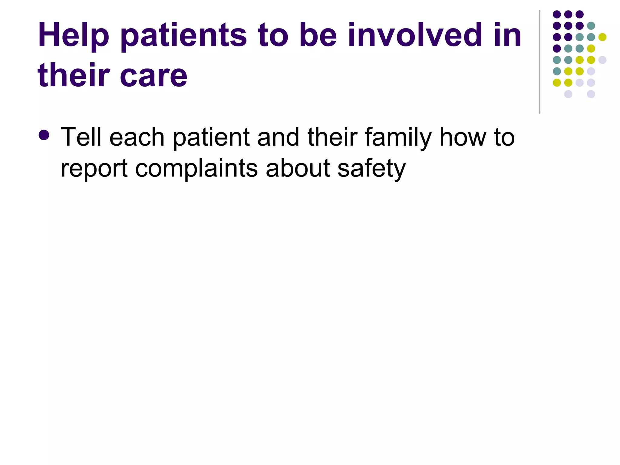 National Patient Safety Goals And Infection Control | PPT