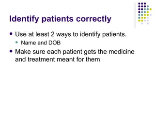 National Patient Safety Goals And Infection Control | PPT