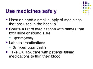 National Patient Safety Goals And Infection Control | PPT