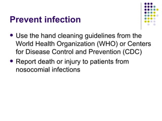 National Patient Safety Goals And Infection Control | PPT