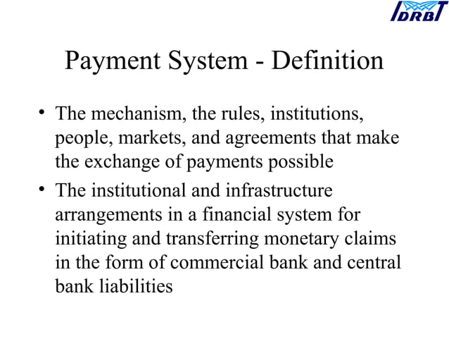 National payment system architecture | PPT