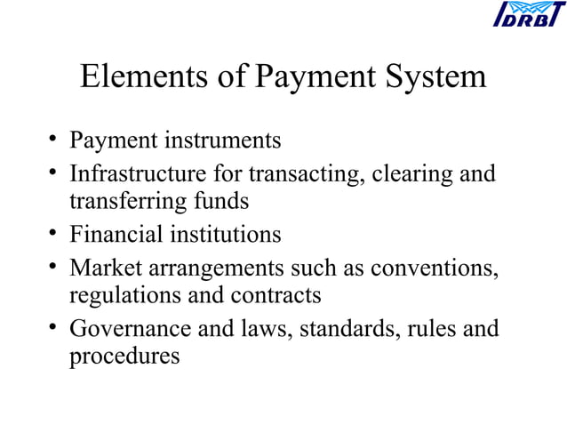 National payment system architecture | PPT