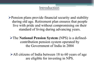 National pension scheme | PPTX