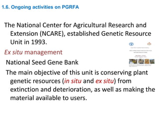 National PGR Strategy for Jordan | PPTX