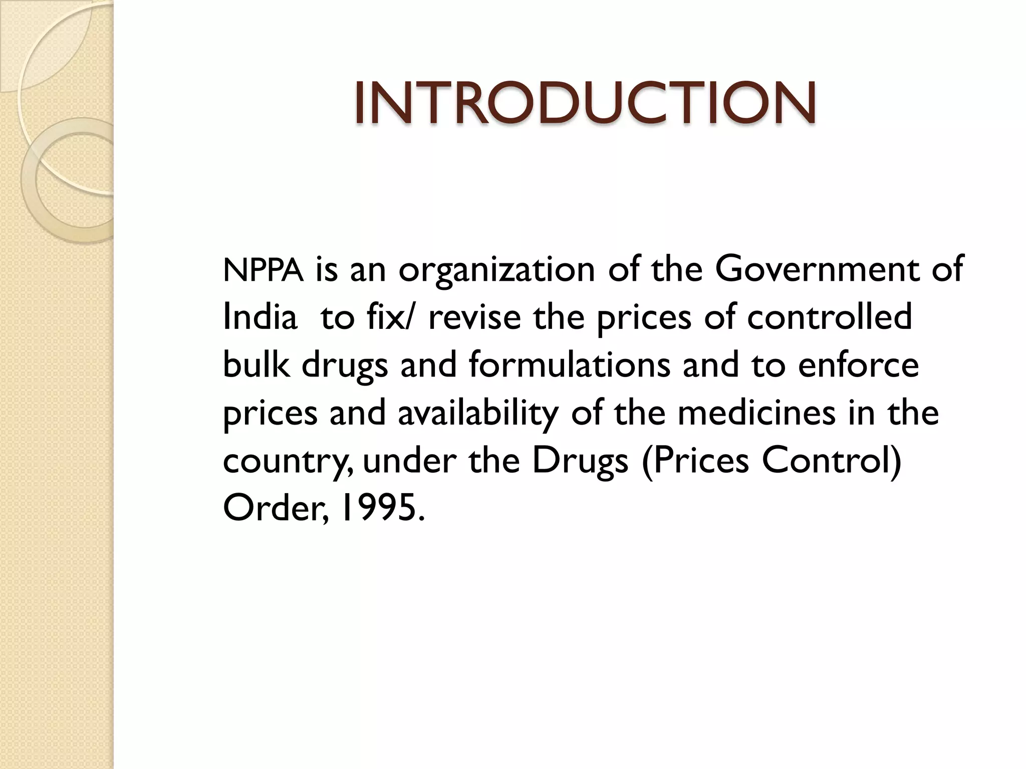 National pharmaceutical pricing athourity (nppa) | PPTX
