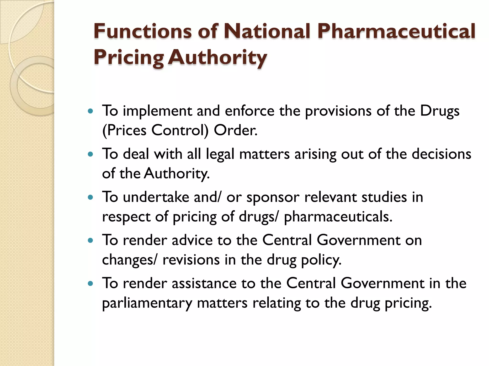 National pharmaceutical pricing athourity (nppa) | PPTX