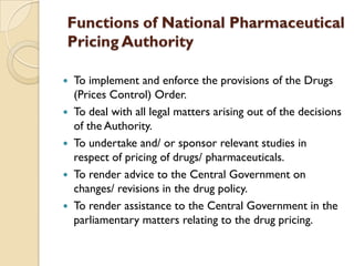 National pharmaceutical pricing athourity (nppa) | PPTX