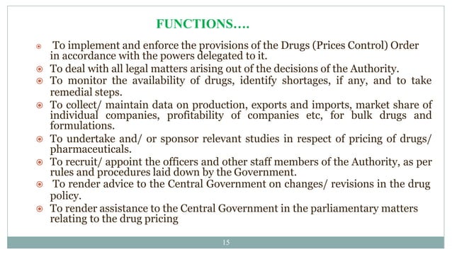 NATIONAL PHARMACEUTICAL PRICING AUTHORITY.pptx | Pharmaceutical ...
