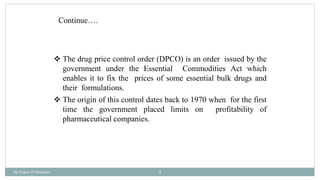 National pharmaceutical pricing authority with drugs price control ...