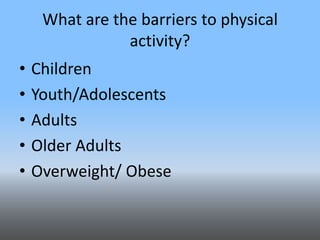 National physical activity guidelines | PPTX