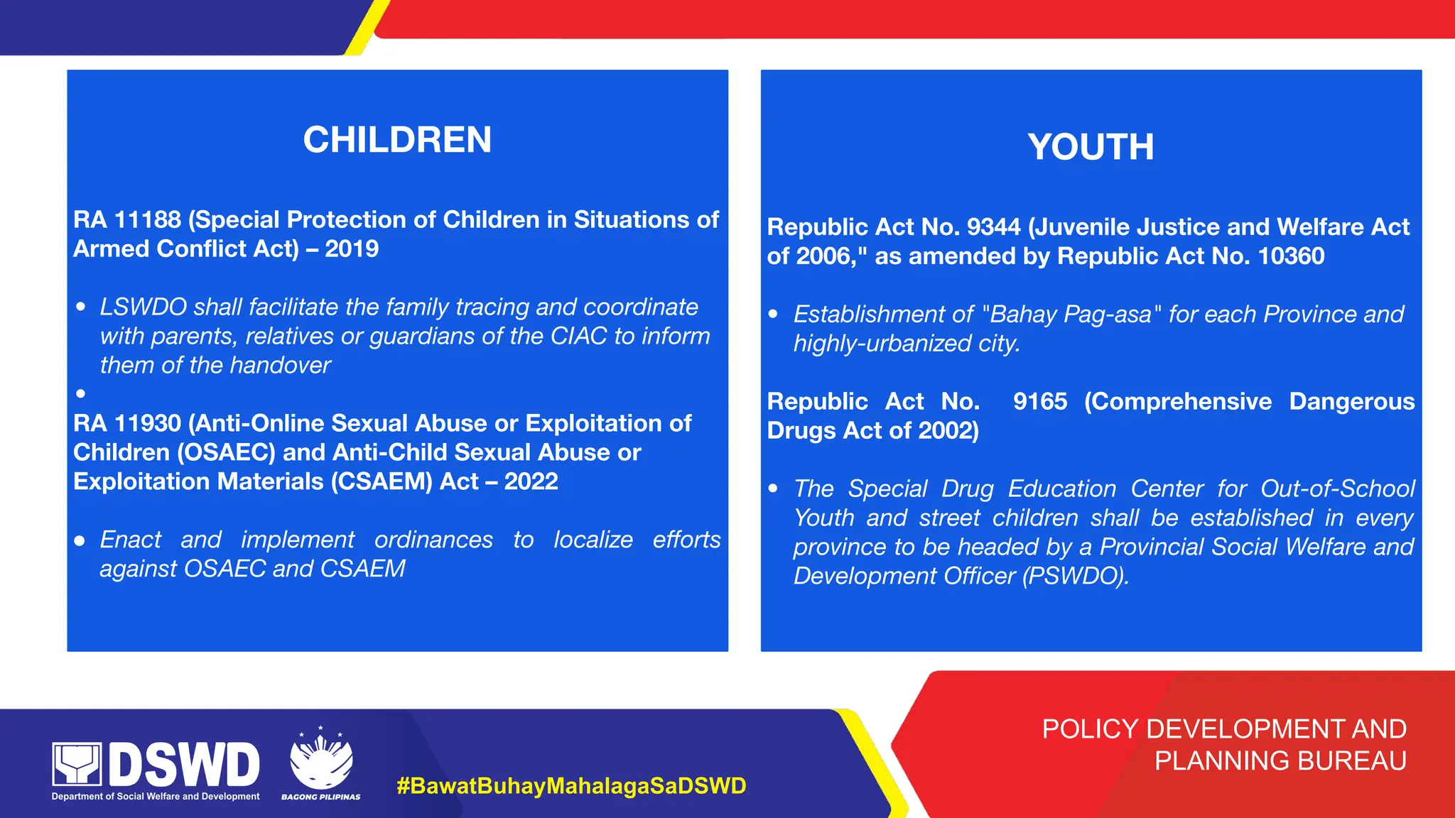 National Plans for Children and Youth, Women, Older Persons, and ...