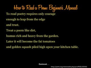 National Poetry Month 8 | PPT