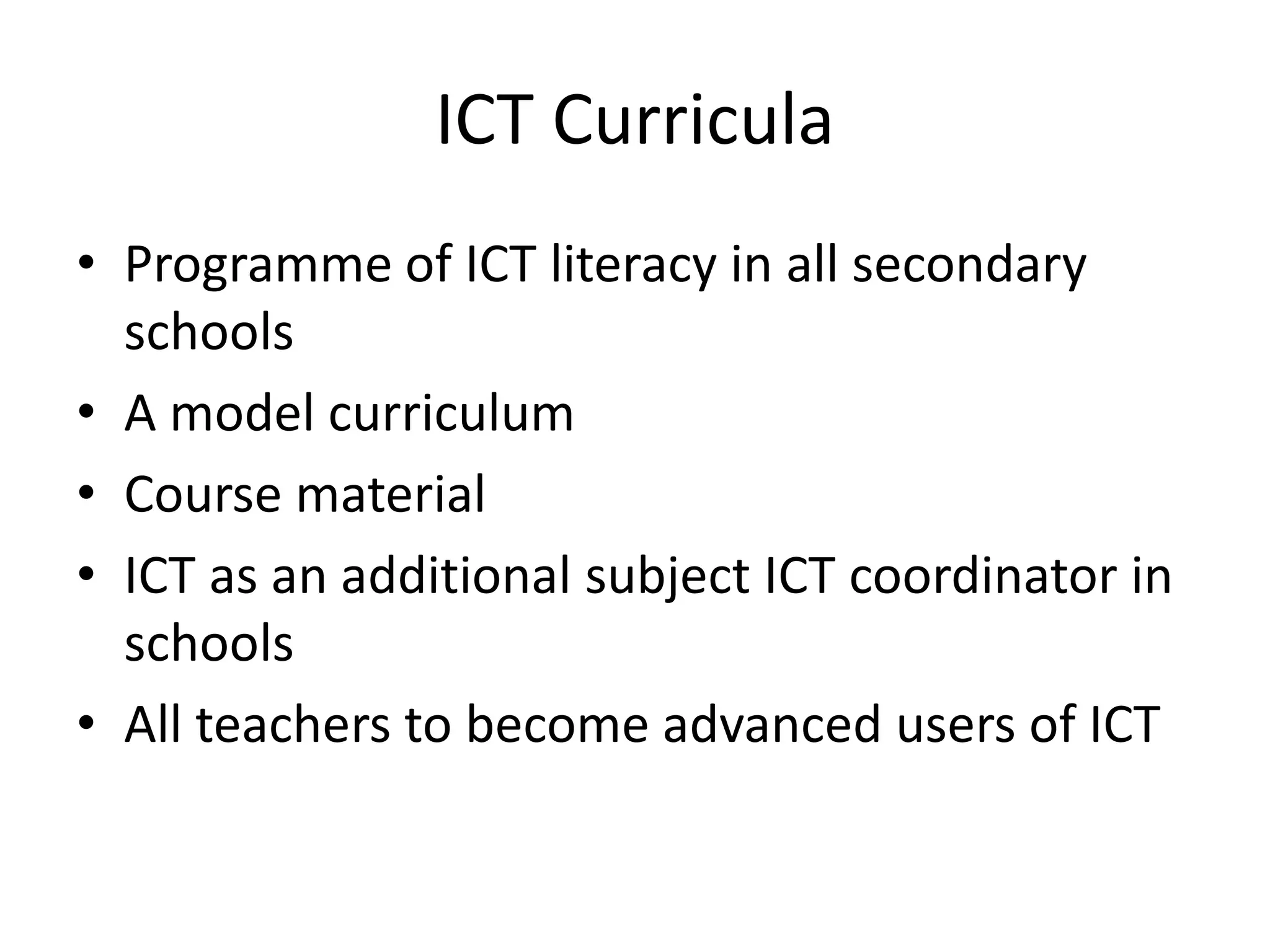 National policy of ICT in School Education | PPTX