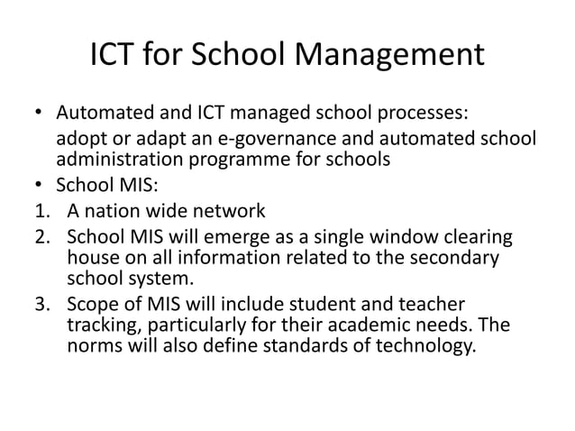 National policy of ICT in School Education | PPTX