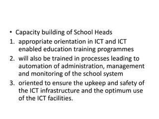 National policy of ICT in School Education | PPTX