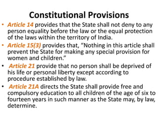 National policy for children in India | PPTX
