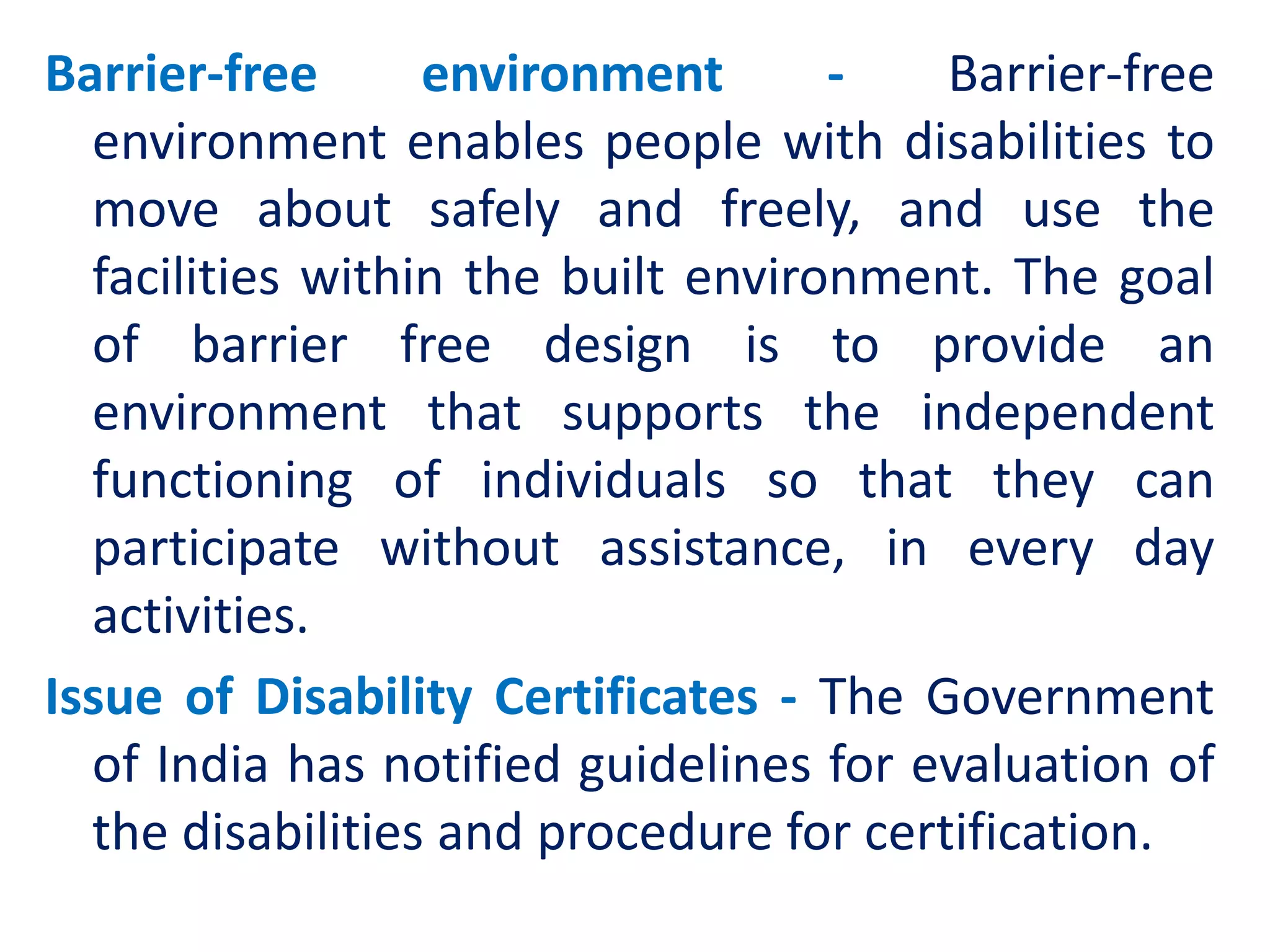National policy for disability 2006 | PPTX