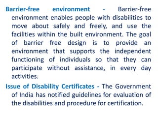 National policy for disability 2006 | PPTX