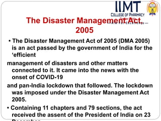 National Policy on Disaster management 2009.pptx