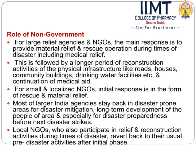 National Policy on Disaster management 2009.pptx | Disasters