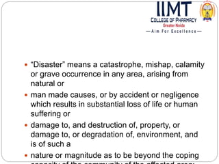 National Policy on Disaster management 2009.pptx