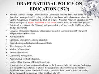 National policy on education (1986) critical analysis | PPTX