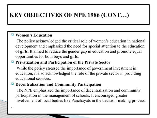 National Policy on Education (NPE) 1986.pptx
