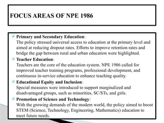 National Policy on Education (NPE) 1986.pptx