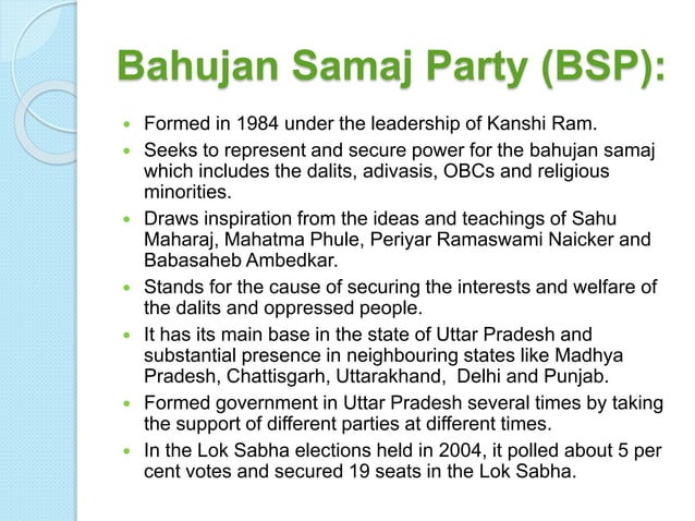 Indian Constitution: National Political Parties in India | PPTX