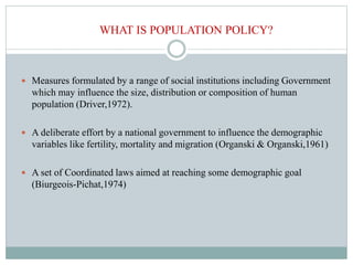 National population policy | PPTX