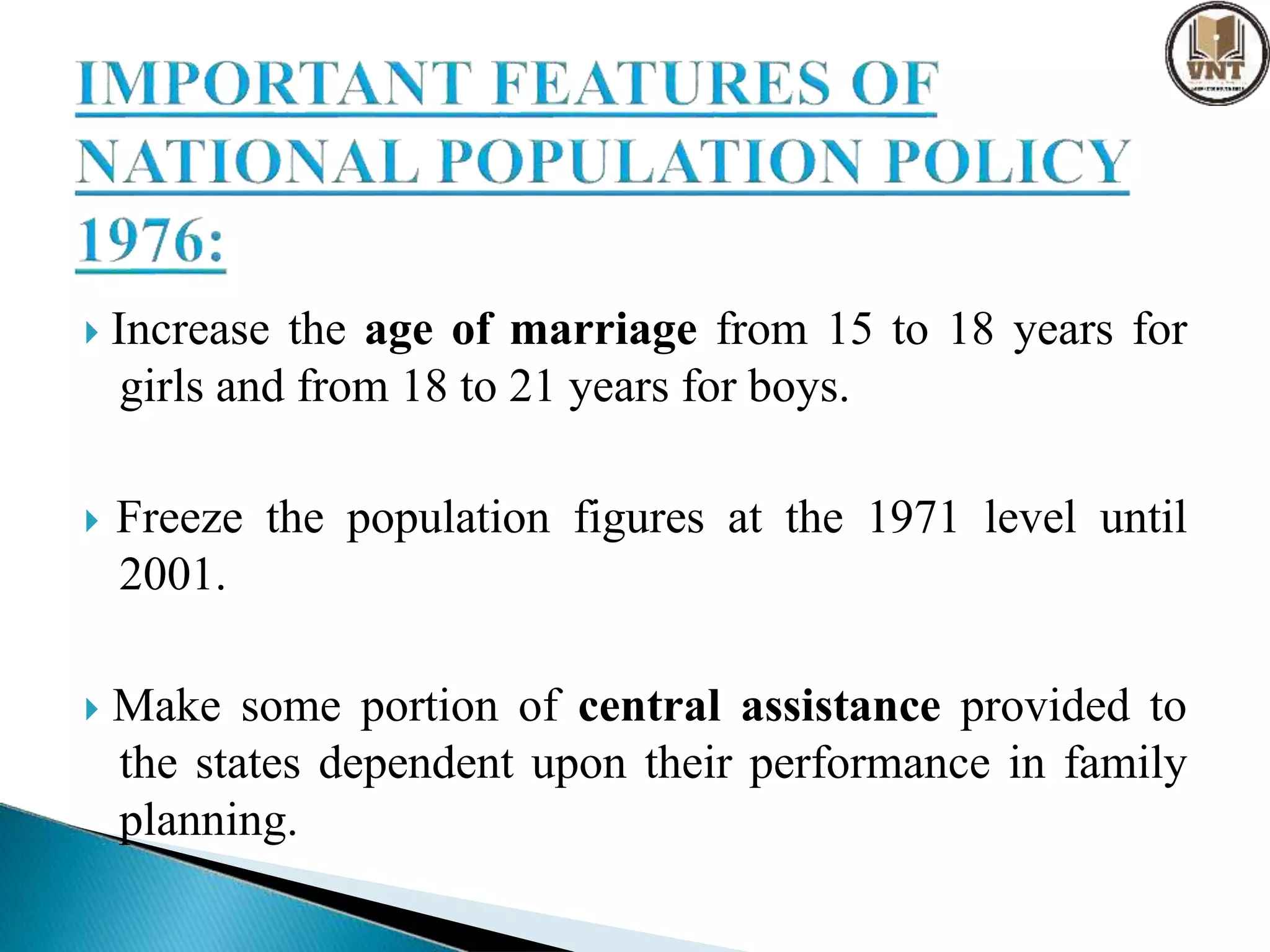 National Population Policy | PPTX