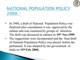 National Population Policy | PPTX