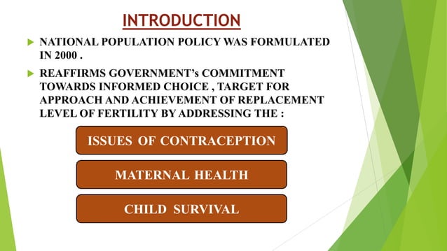 National population policy | PPTX | Reproductive Health | Diseases and ...