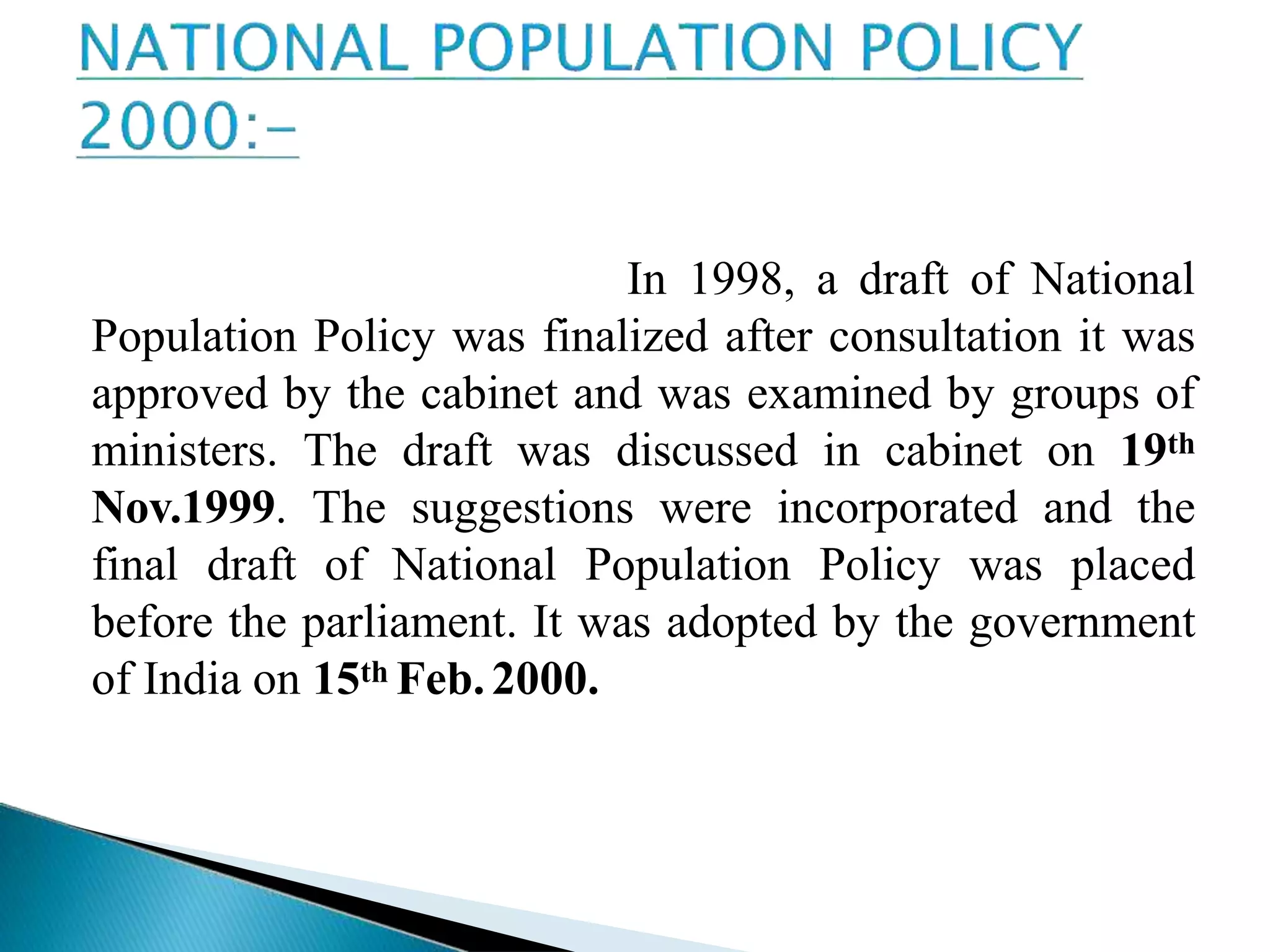 National population policy | PPT