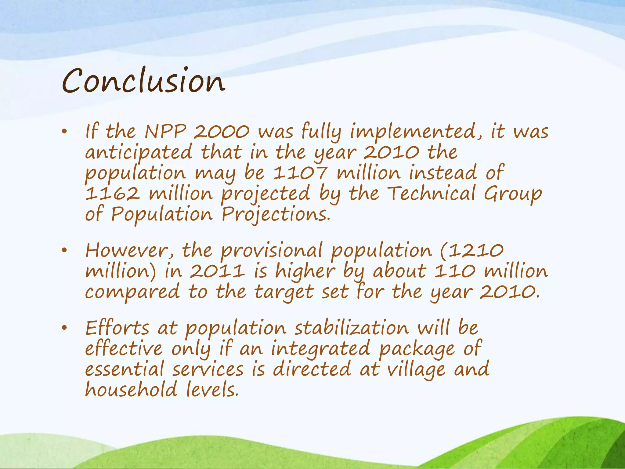 National population policy 2000 | PPTX