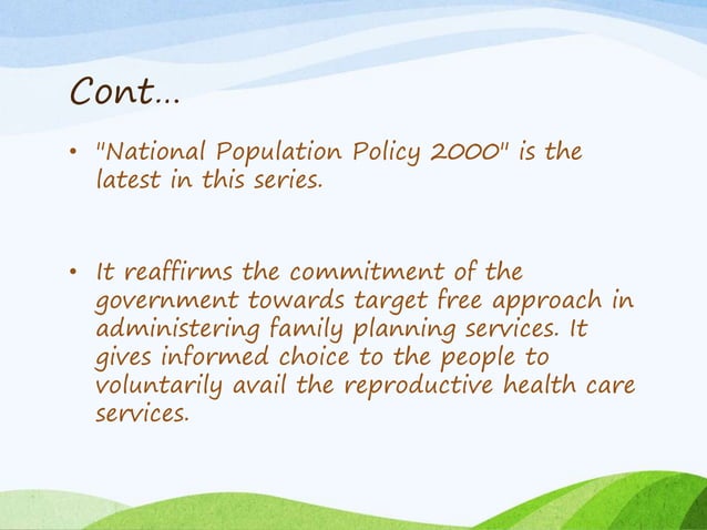 National population policy 2000 | PPT