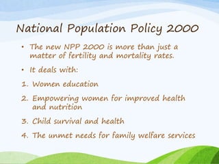 National population policy 2000 | PPTX