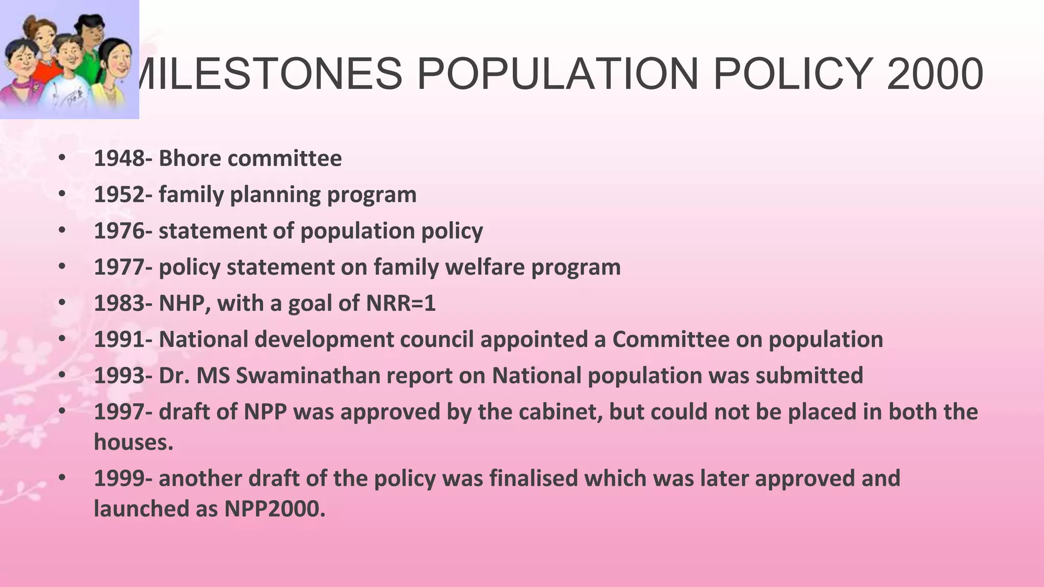 National population policy 2000 slideshare | PPTX