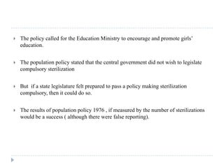 National population policy ppt | PPTX