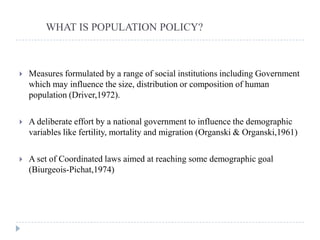 National population policy ppt | PPTX