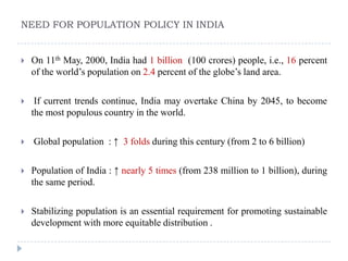 National population policy ppt | PPTX