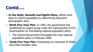 National population policy ppt | PDF