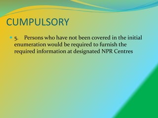 National population register | PPTX