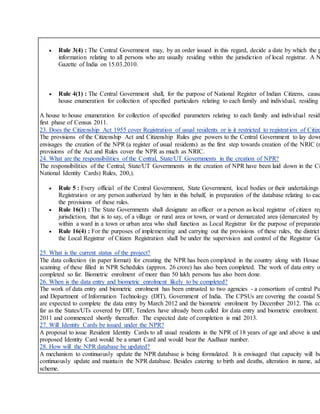 National population register | DOCX | Public Radio | Talk Radio