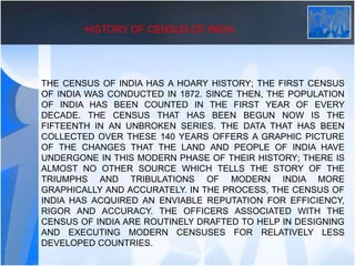 National population register, india, census 2010 | PPTX