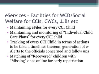 National portal on track child by NIC | PPT