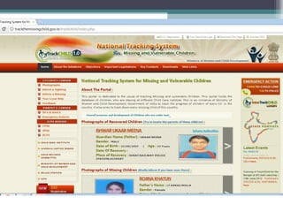 National portal on track child by NIC | PPT
